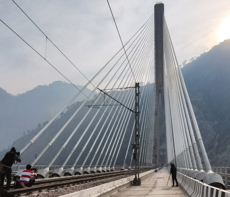 Anji Bridge — India’s First Cable-Stayed Railway Bridge Connects ...